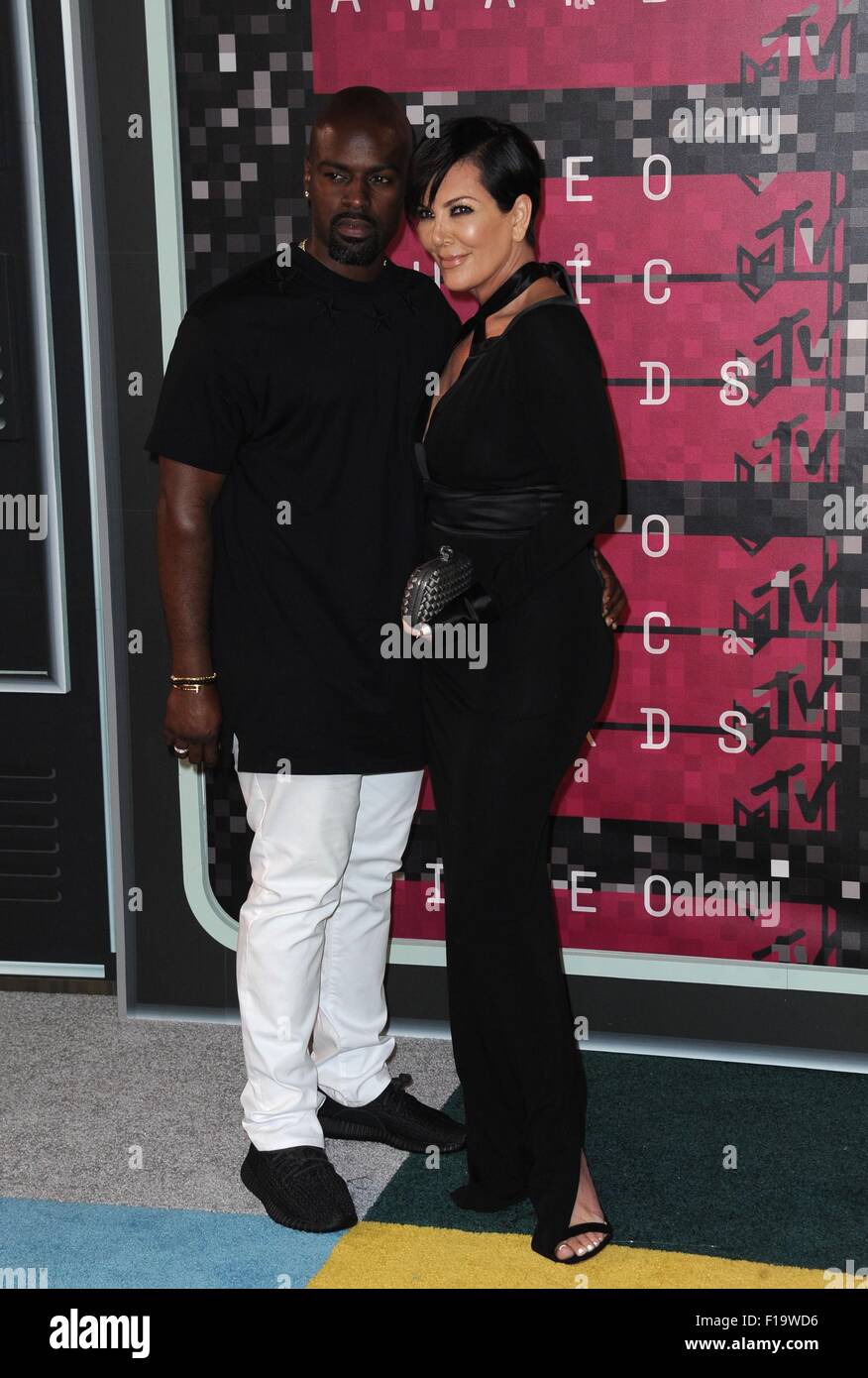 Los Angeles, CA, USA. 30th Aug, 2015. Kris Jenner, Corey Gamble at ...