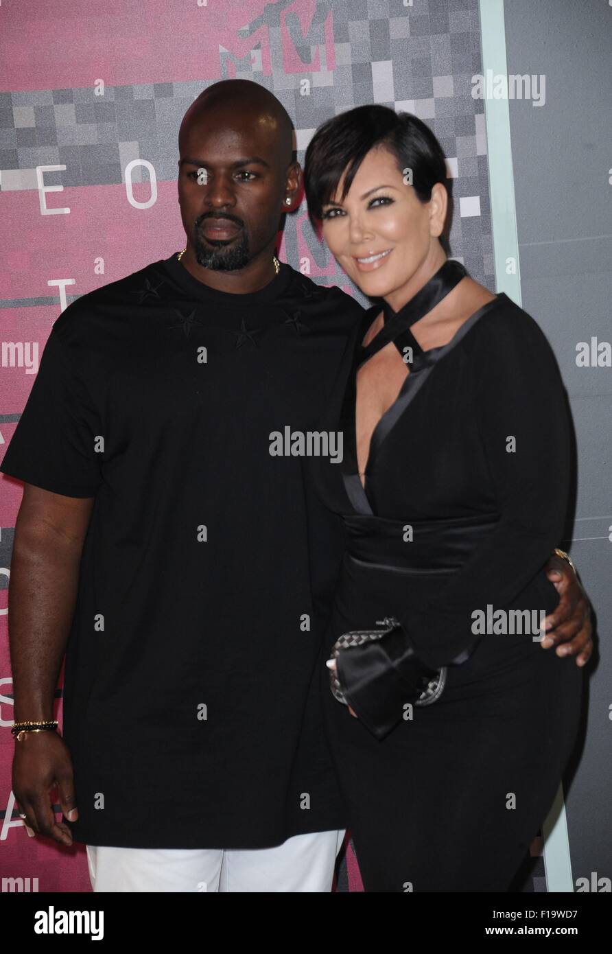 Los Angeles, CA, USA. 30th Aug, 2015. Kris Jenner, Corey Gamble at ...