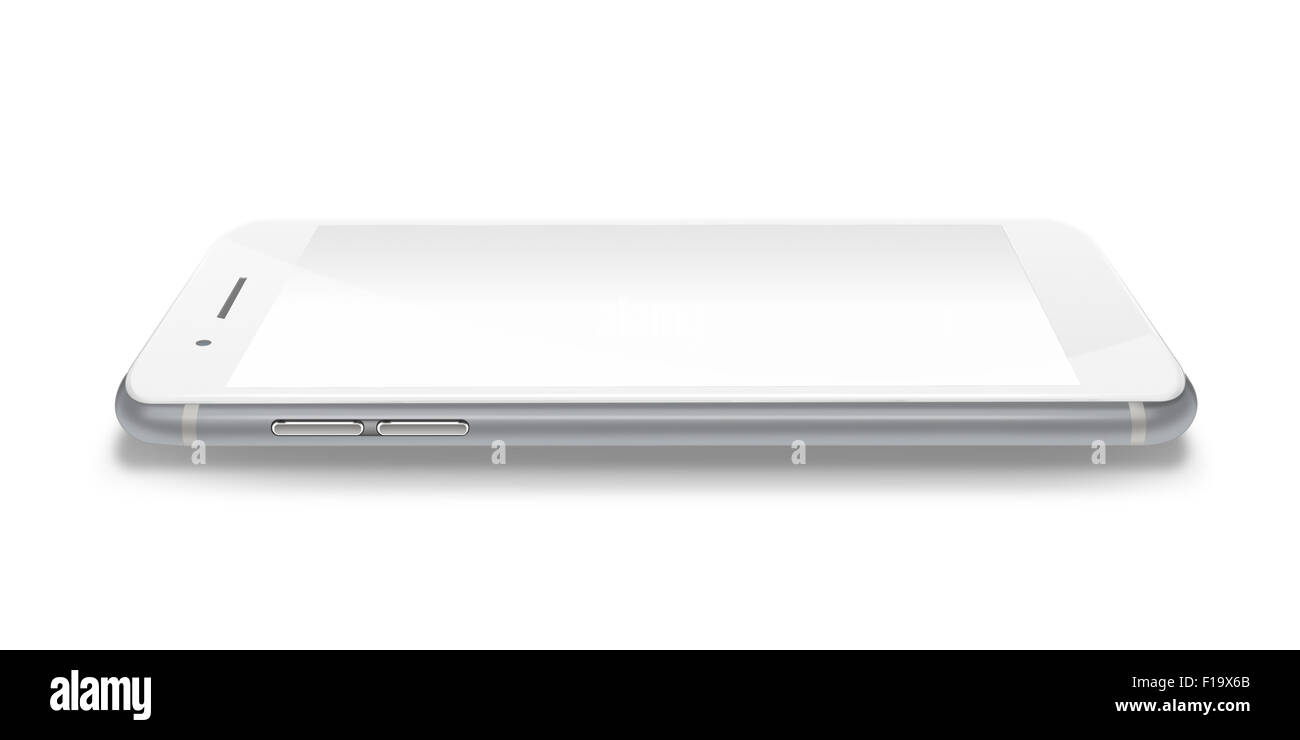 Modern phone realistic smartphone with blank screen and shadows ...