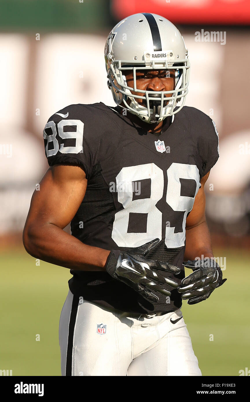 Oakland, CA. 30th Aug, 2015. Oakland Raiders wide receiver Amari Cooper ...
