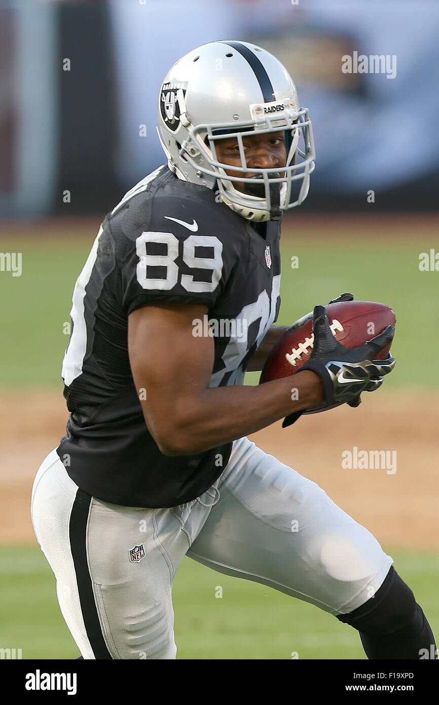 Oakland, CA. 30th Aug, 2015. Oakland Raiders wide receiver Amari Cooper ...