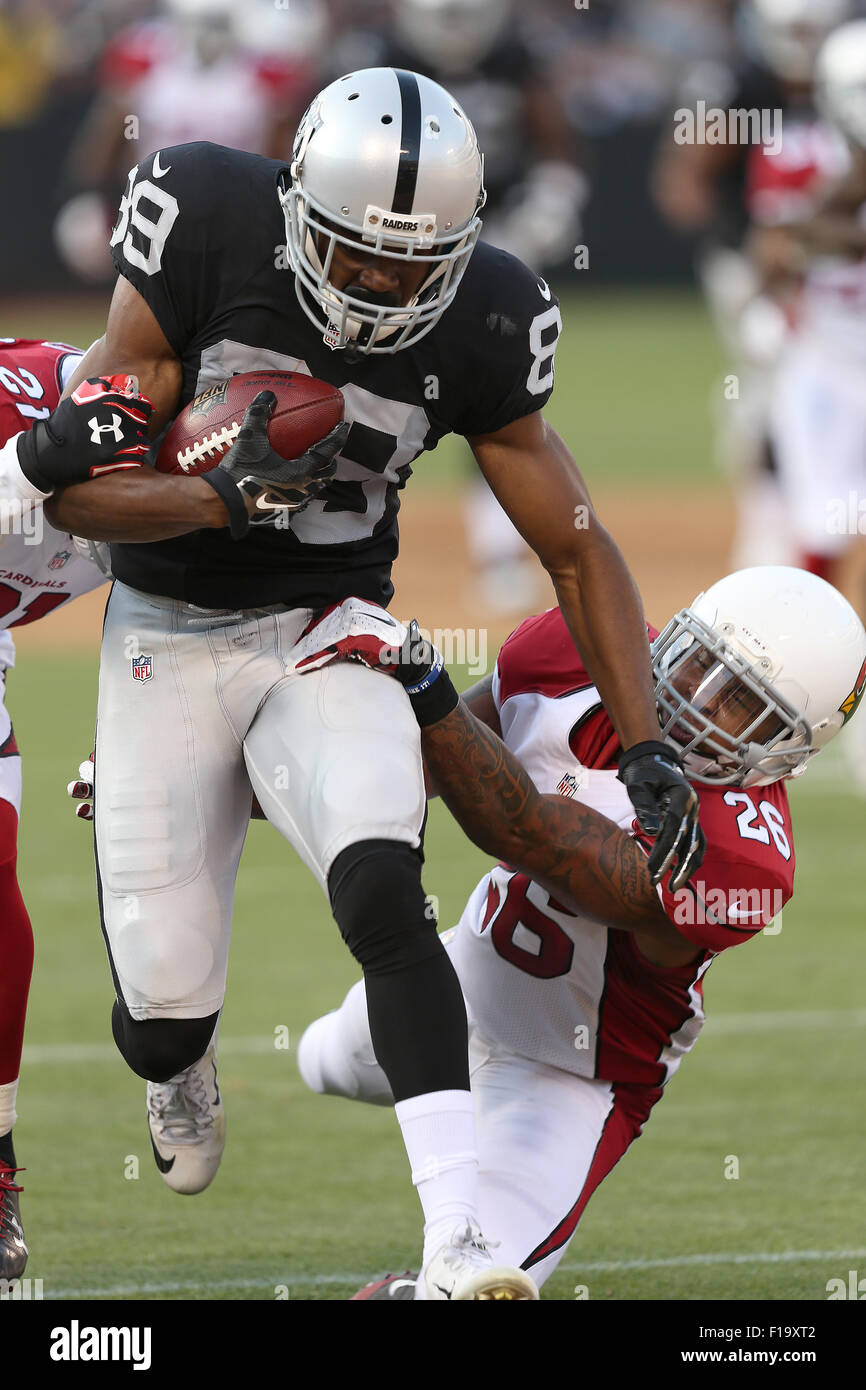 Oakland, CA. 30th Aug, 2015. Oakland Raiders wide receiver Amari Cooper ...