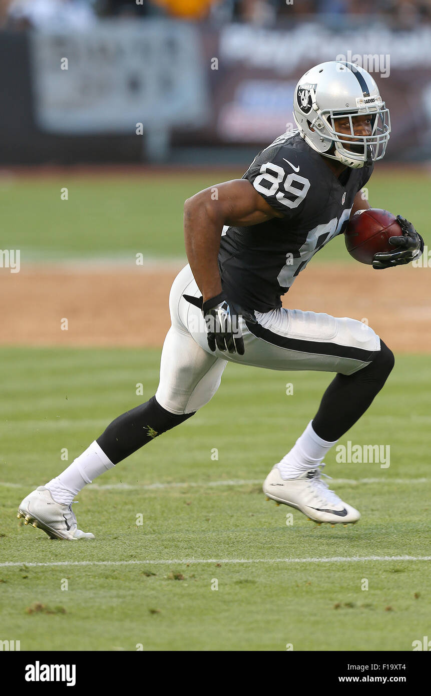 Oakland, CA. 30th Aug, 2015. Oakland Raiders wide receiver Amari Cooper ...