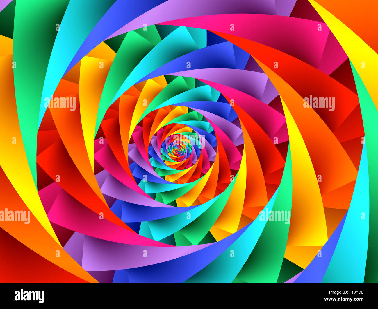 Beautiful Psychedelic Rainbow Spiral Background Stock Photo - Alamy