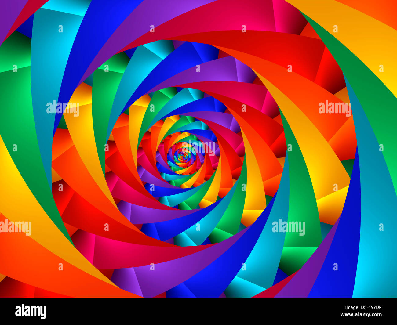 Beautiful Psychedelic Rainbow Spiral Background Stock Photo - Alamy