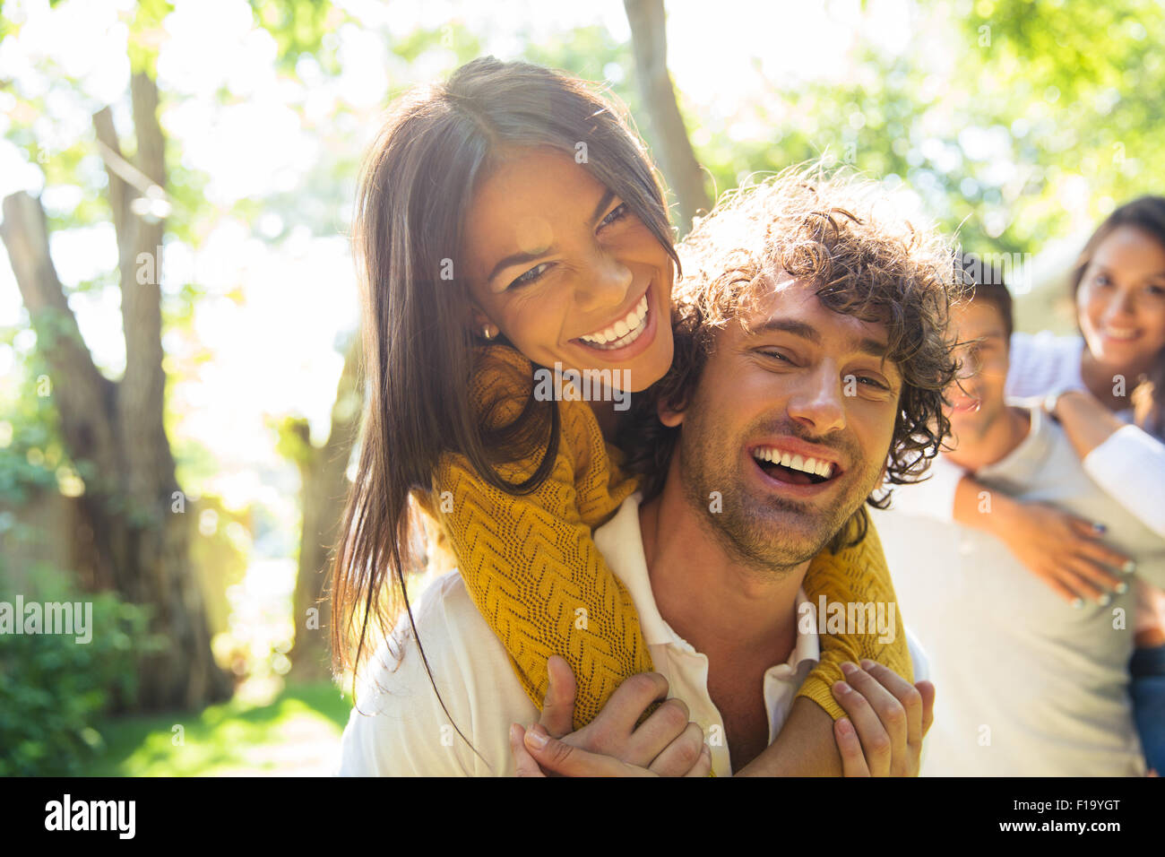 Beautiful couple having fun outdoors hi-res stock photography and ...