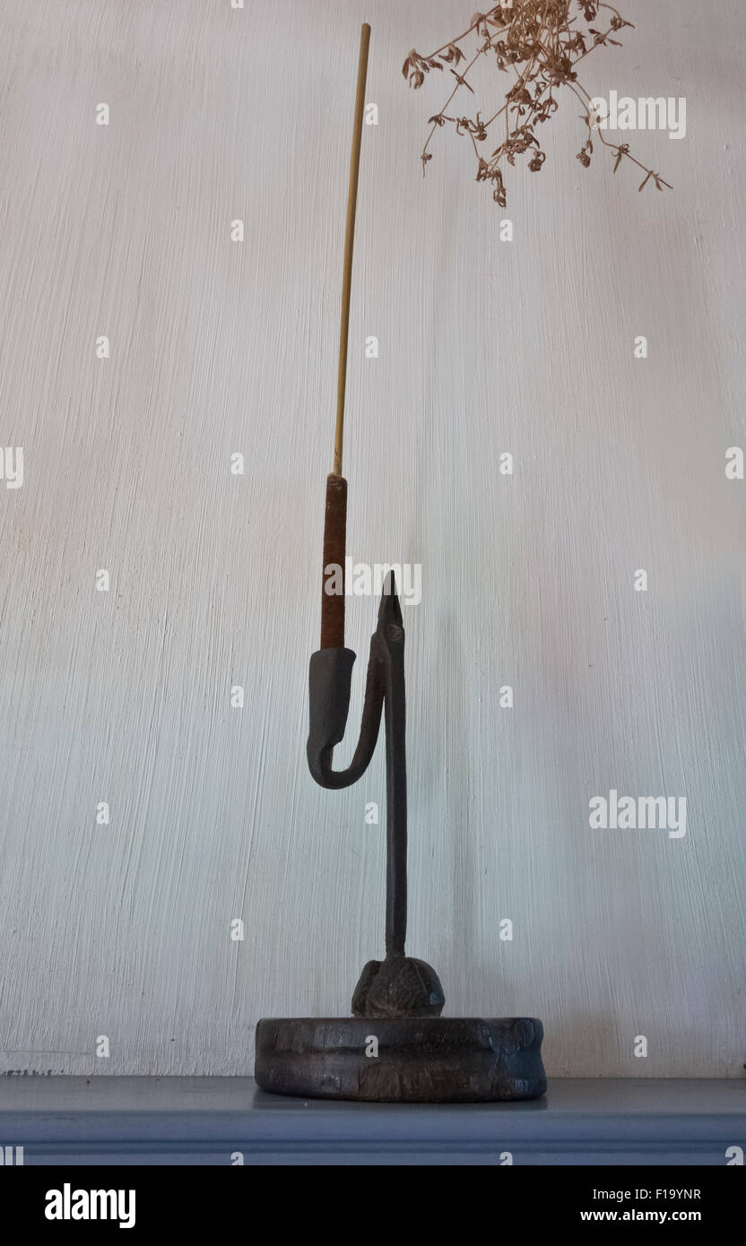 Antique rushlight from the early 1800s. As seen at the Laura Secord ...