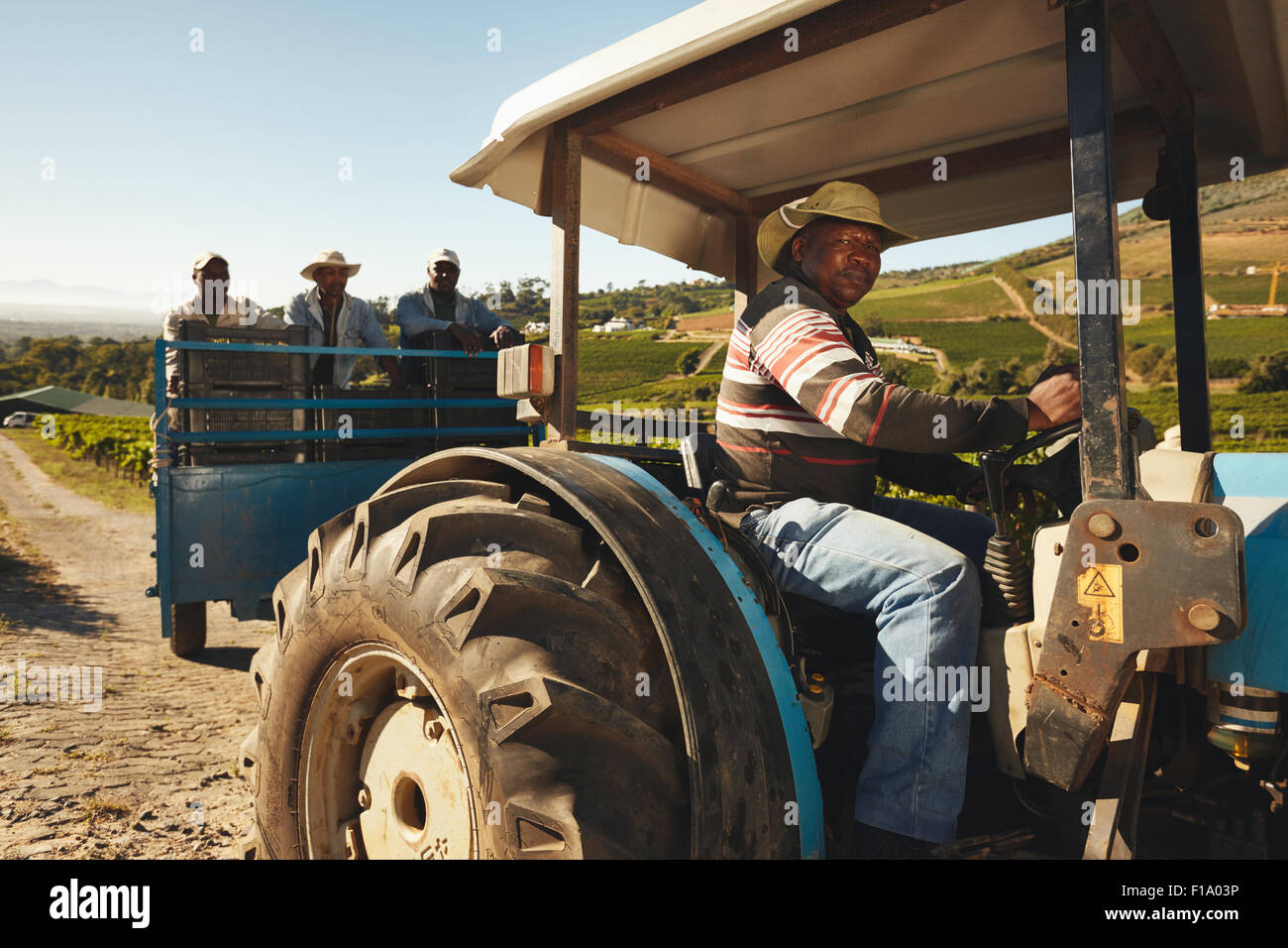 Man driving a tractor hi-res stock photography and images - Alamy