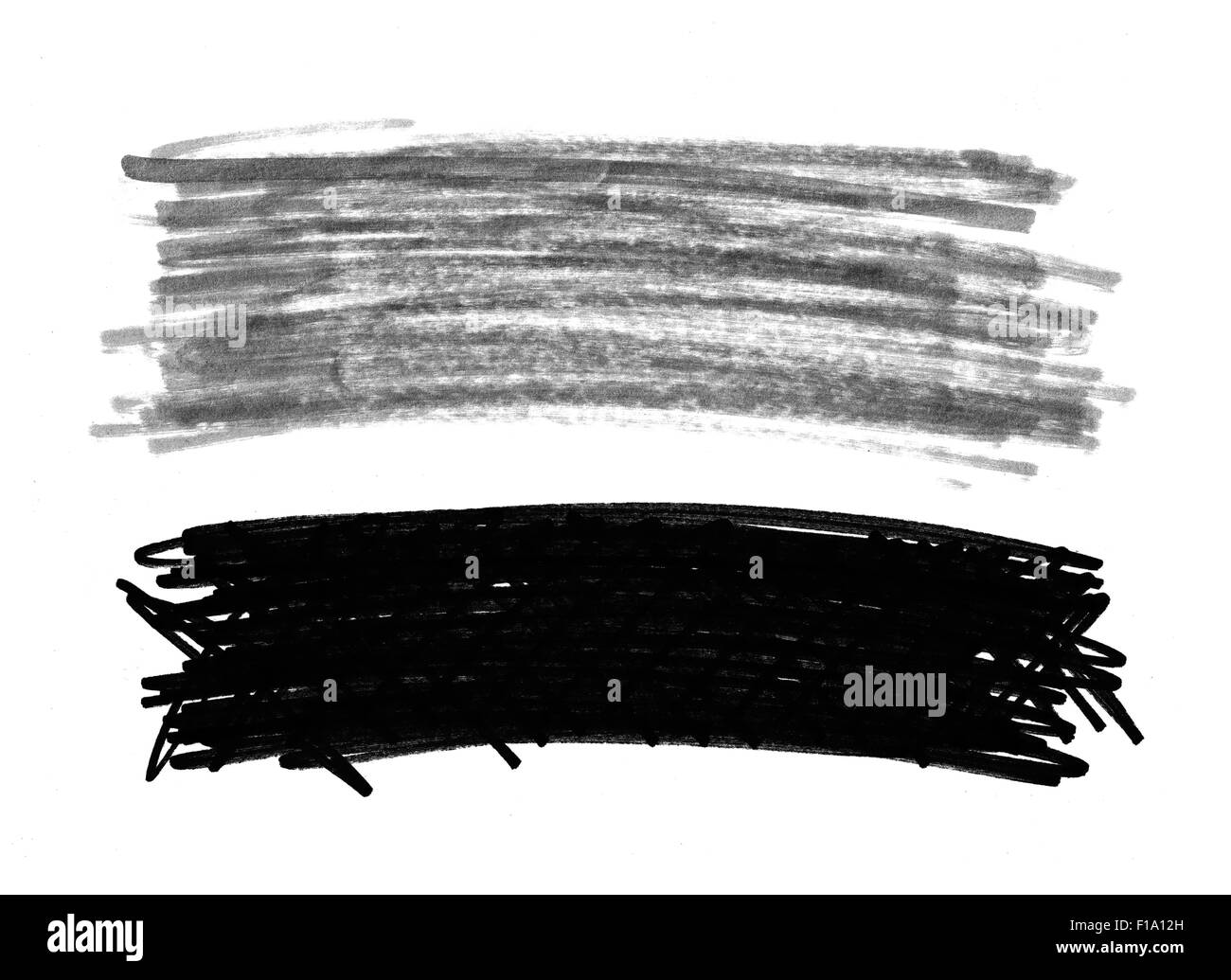 Felt pen doodle scribbles isolated on white background Stock Photo - Alamy