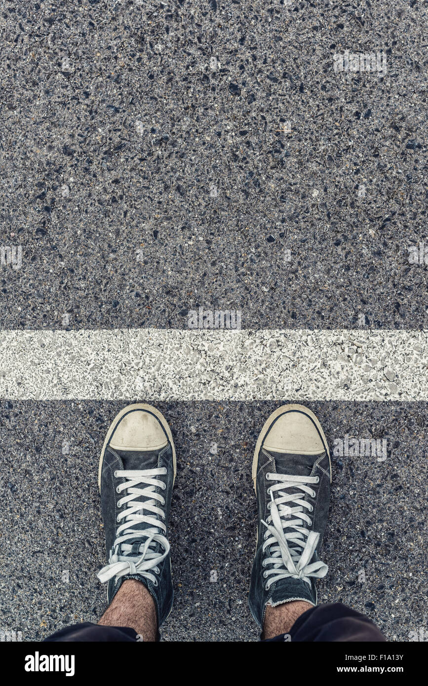 Young man feet up hi-res stock photography and images - Alamy