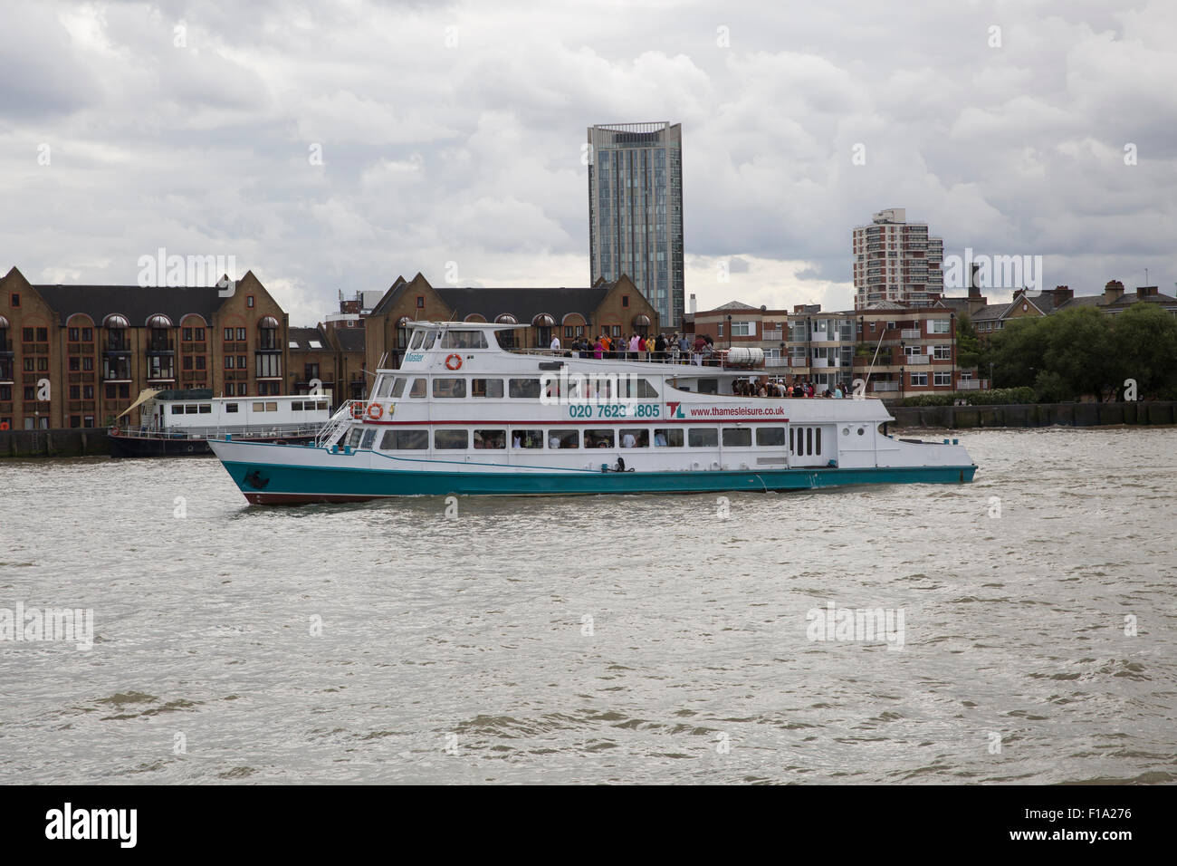 Dutch Master boat run by Thames leisure on the River Thames in London ...
