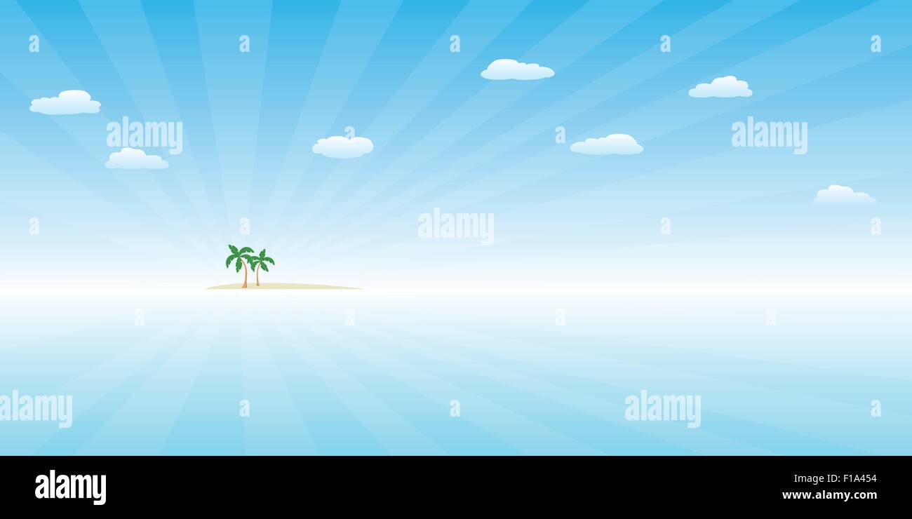 Small island tree on Stock Vector Images - Alamy