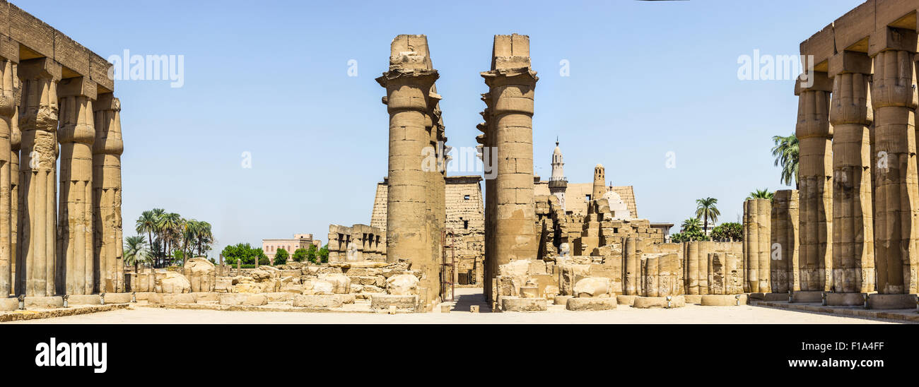 a panoramic view of the Temple of Luxor, Egypt Stock Photo - Alamy