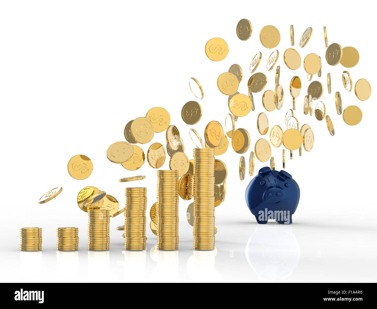 Coins falling hi-res stock photography and images - Alamy