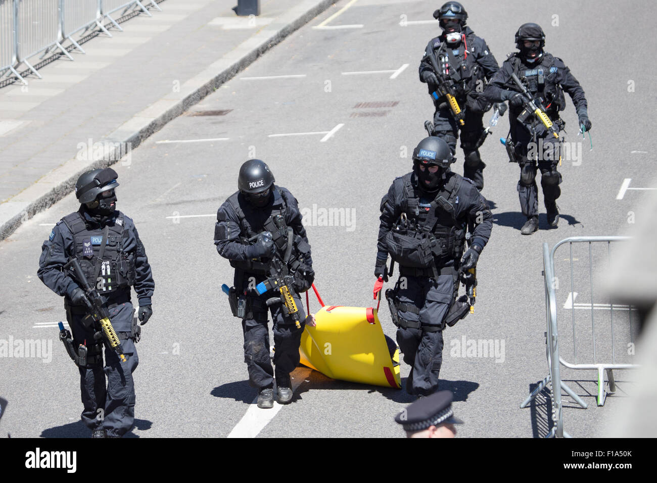 London Emergency Services practice their response to a terrorist attack ...