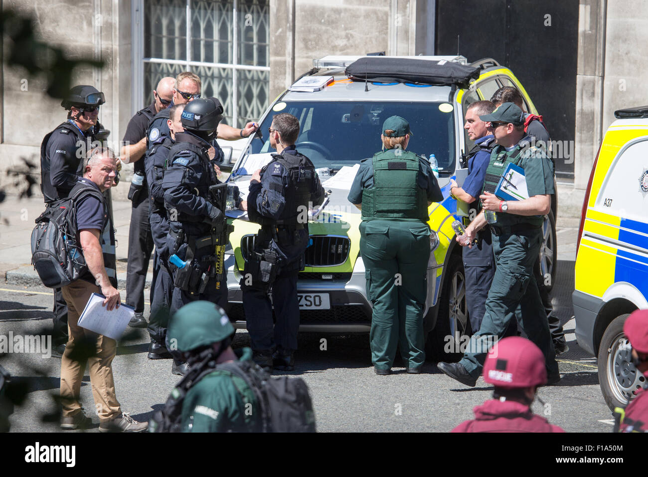 London Emergency Services practice their response to a terrorist attack ...