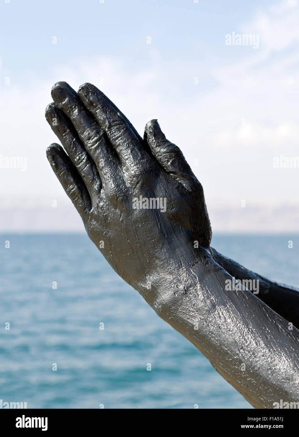 Dead sea mud - Jordan Stock Photo - Alamy