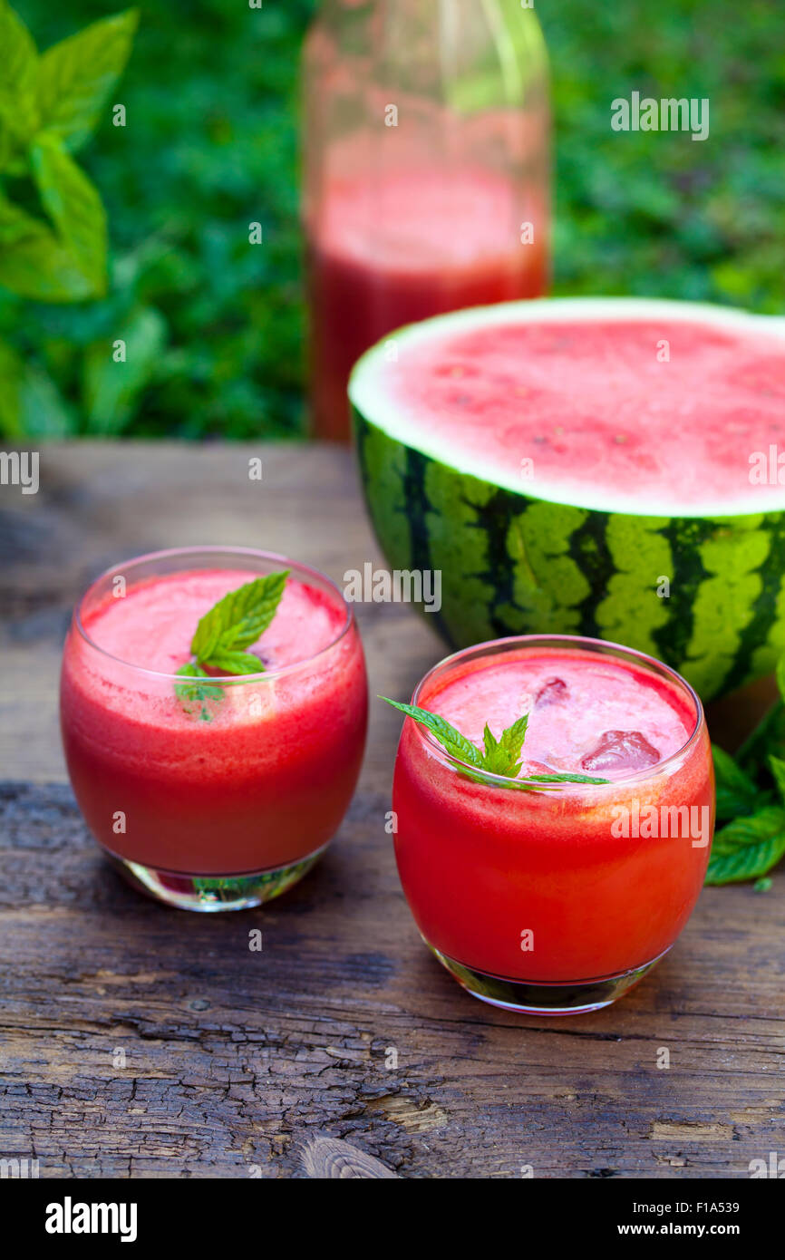 Watermelon cocktail Stock Photo - Alamy