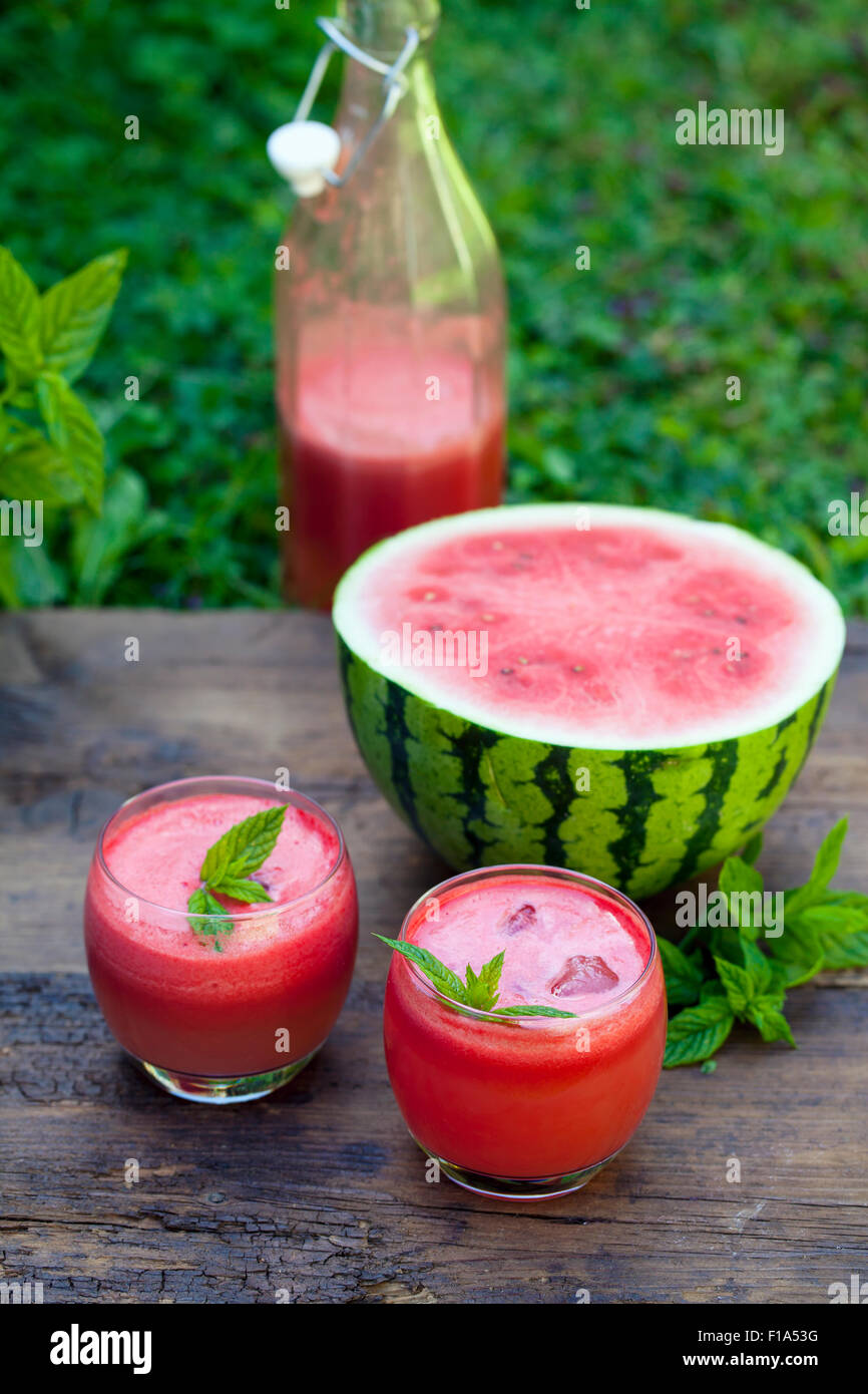 Watermelon cocktail Stock Photo - Alamy