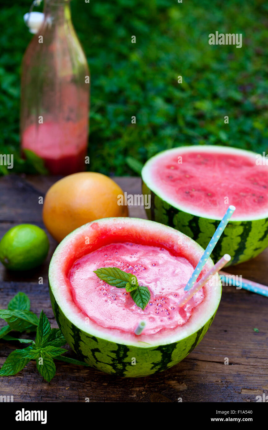 Watermelon cocktail Stock Photo - Alamy