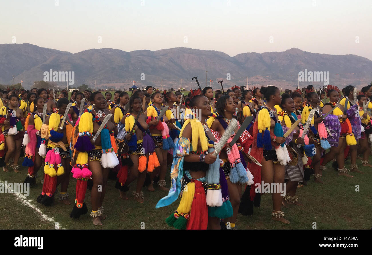 Swaziland reed dance hi-res stock photography and images - Alamy