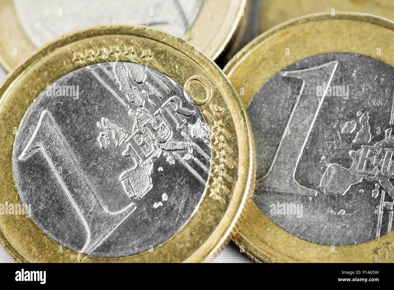 Money euro coins closeup Stock Photo - Alamy