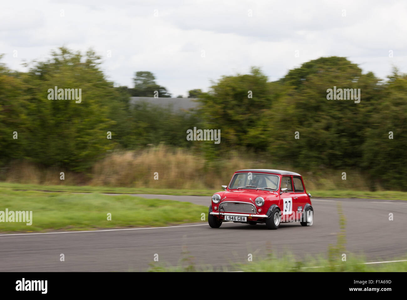 A Red mini racing at the Redline Synthetic Oils Curborough Sprint ...