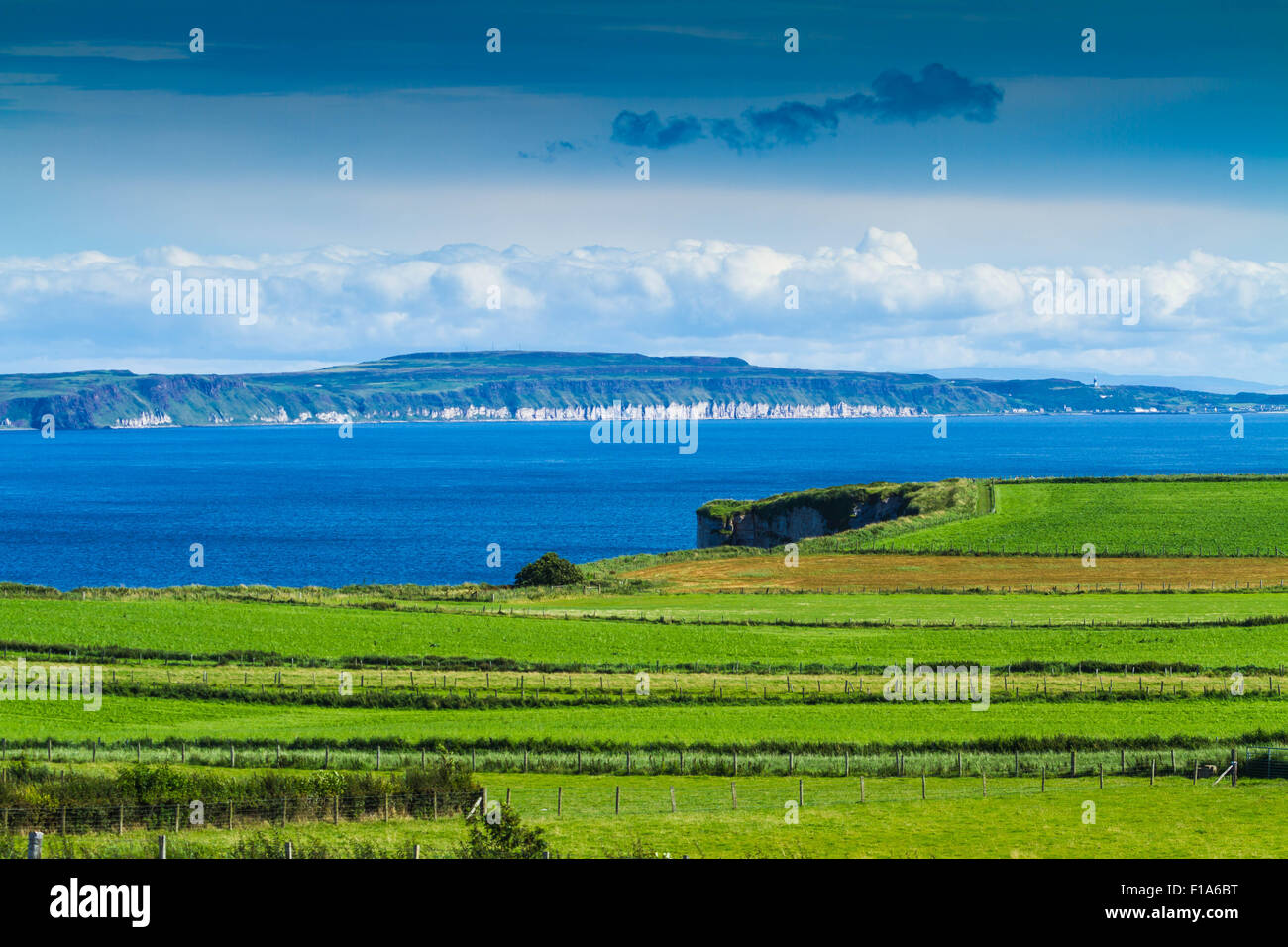 Rathlin Island from Ballintoy Co Antrim N Ireland Stock Photo - Alamy