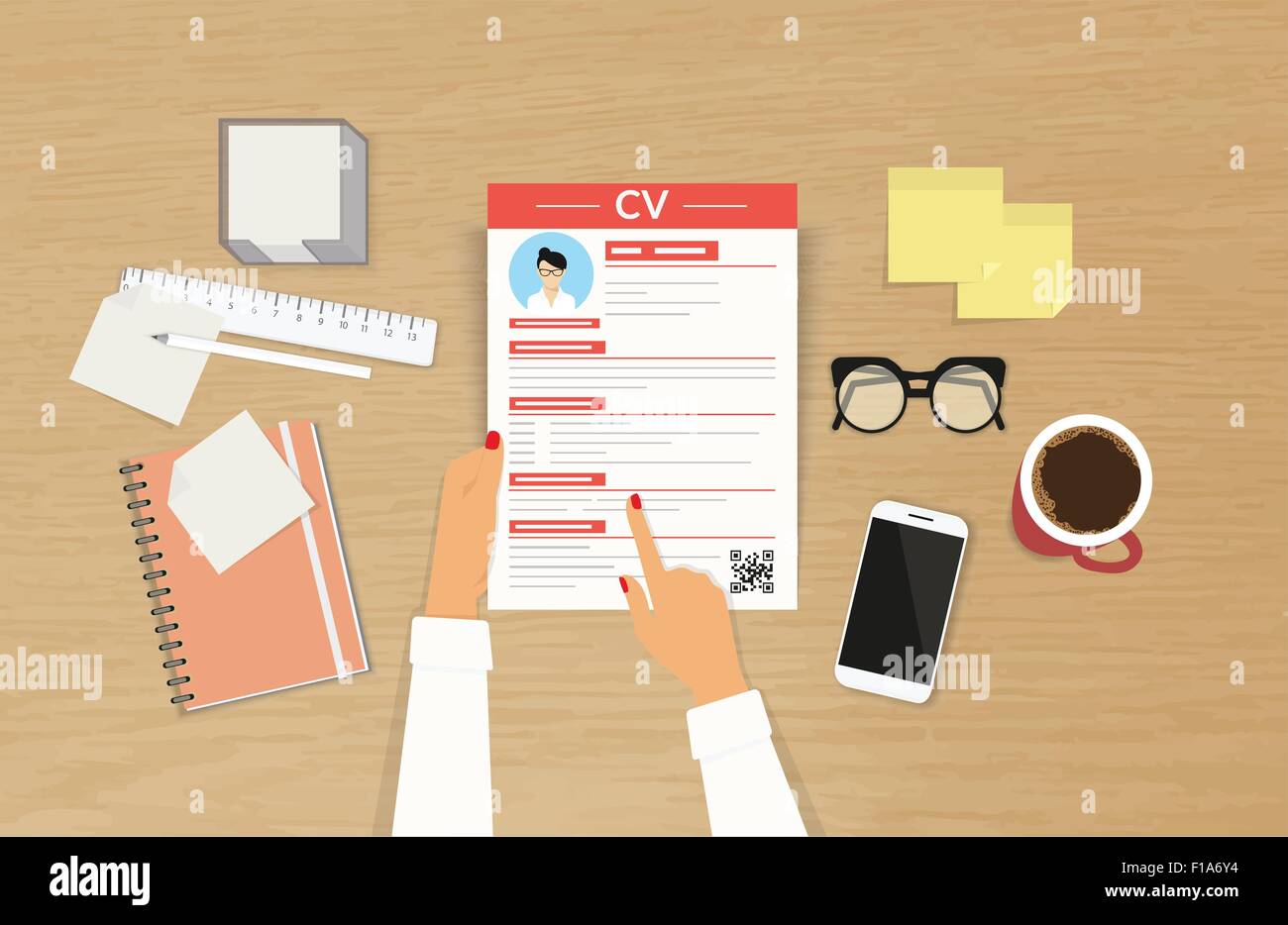 CV template presentation Stock Vector Image & Art - Alamy