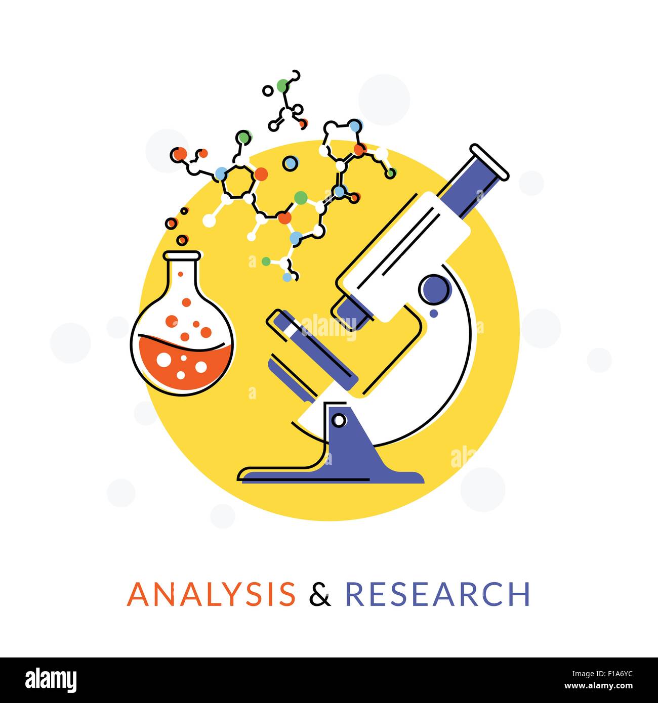 Scientist with microscope Cut Out Stock Images & Pictures - Alamy