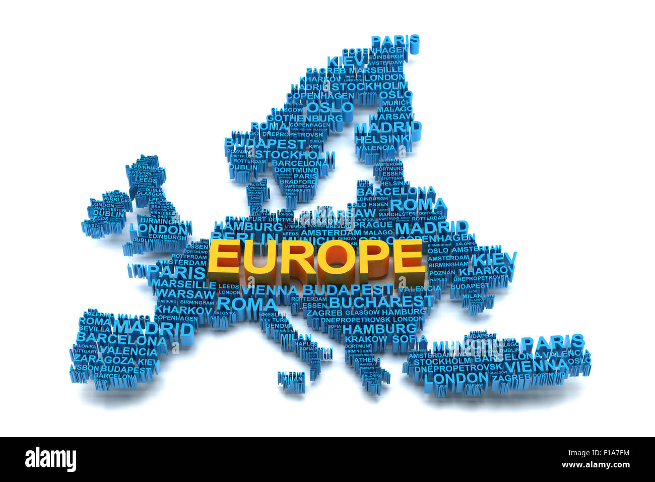 Europe map hi-res stock photography and images - Alamy
