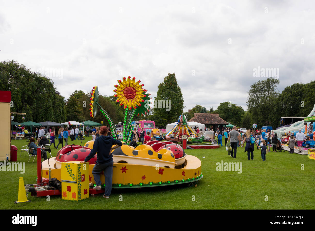 Ladbug childrens fair ground ride at West Park Wolverhampton west ...