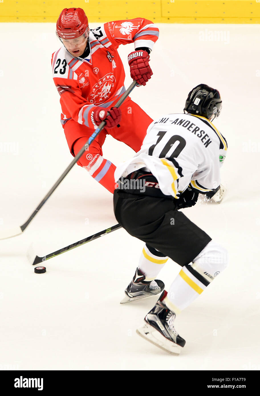 From left: Jiri Polansky of Trinec and Christian Dahl-Andersen of ...