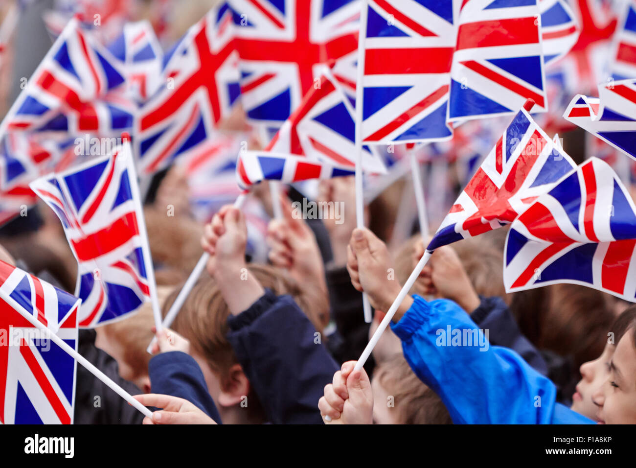 British flags many lots hi-res stock photography and images - Alamy