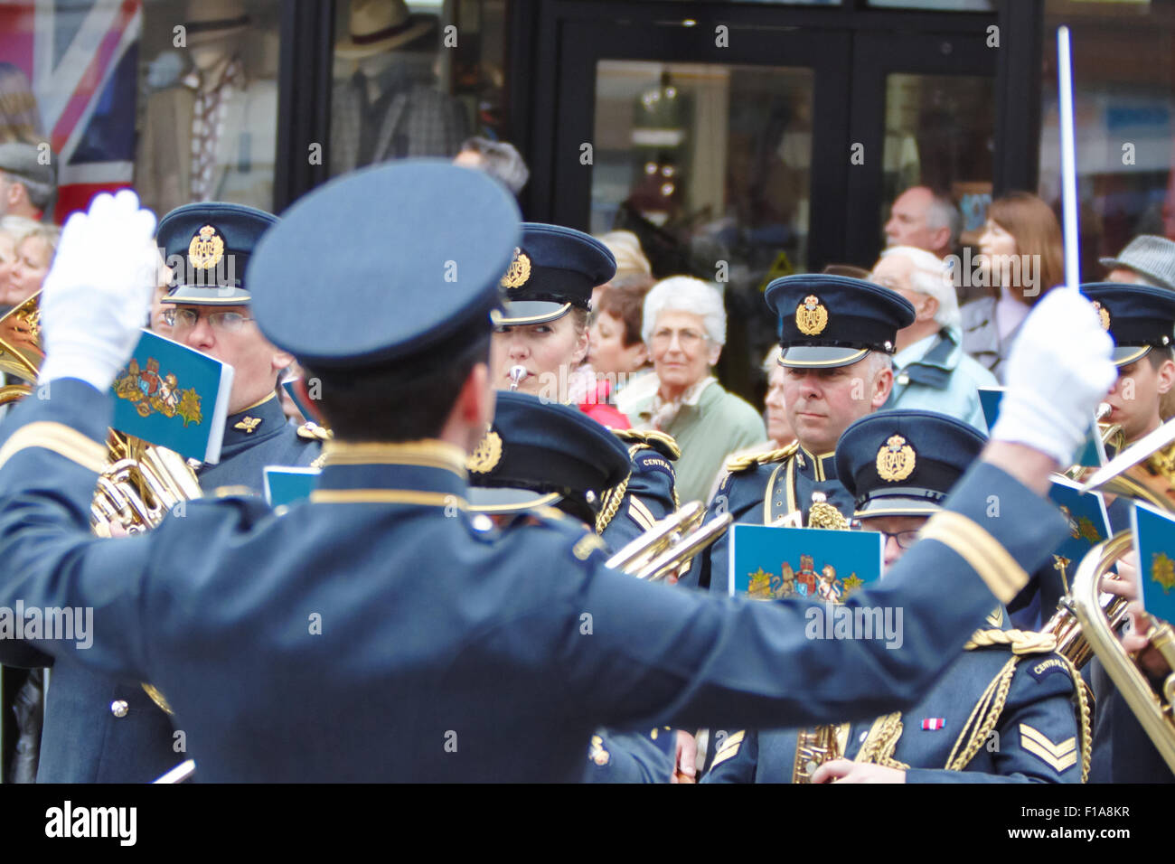 Troops from RAF Halton take part in the inaugural freedom parade ...