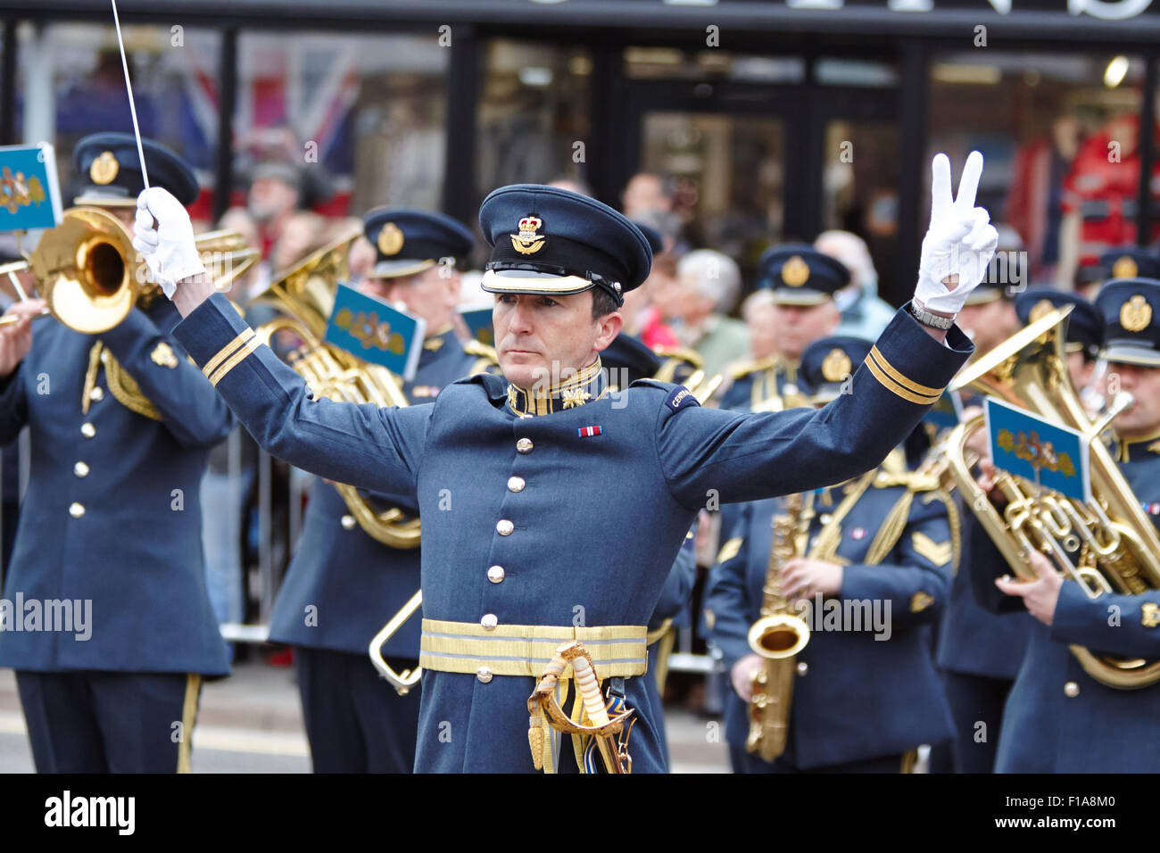 Troops from RAF Halton take part in the inaugural freedom parade ...