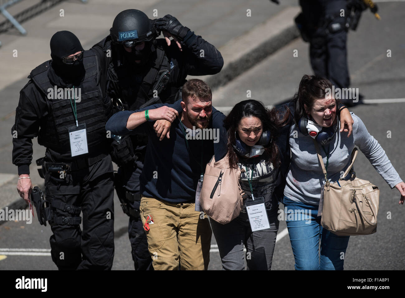 Emergency services take part in the 'Strong Tower' Exercise at the ...