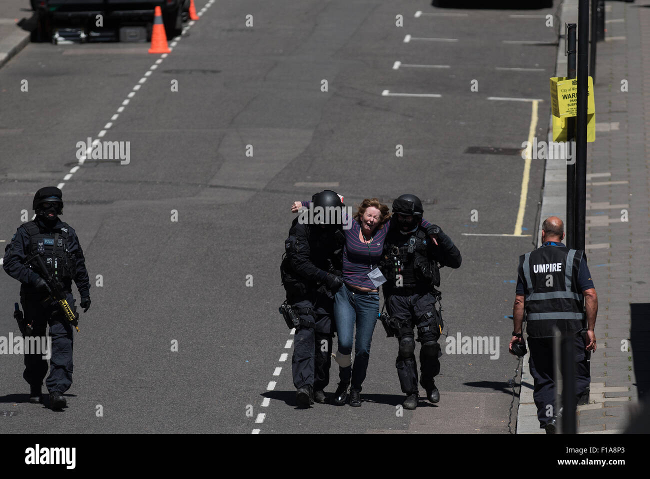 Emergency services take part in the 'Strong Tower' Exercise at the ...