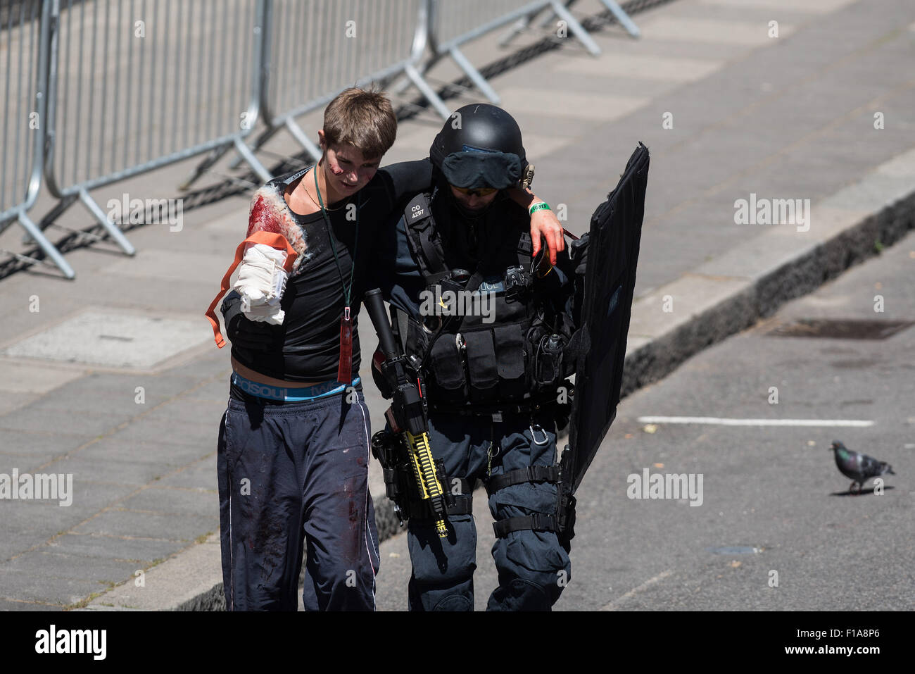 Emergency services take part in the 'Strong Tower' Exercise at the ...