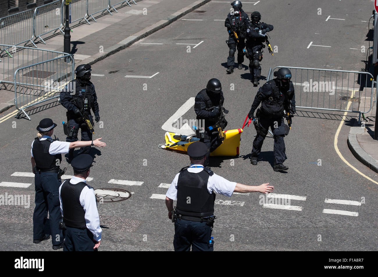 Emergency services take part in the 'Strong Tower' Exercise at the ...