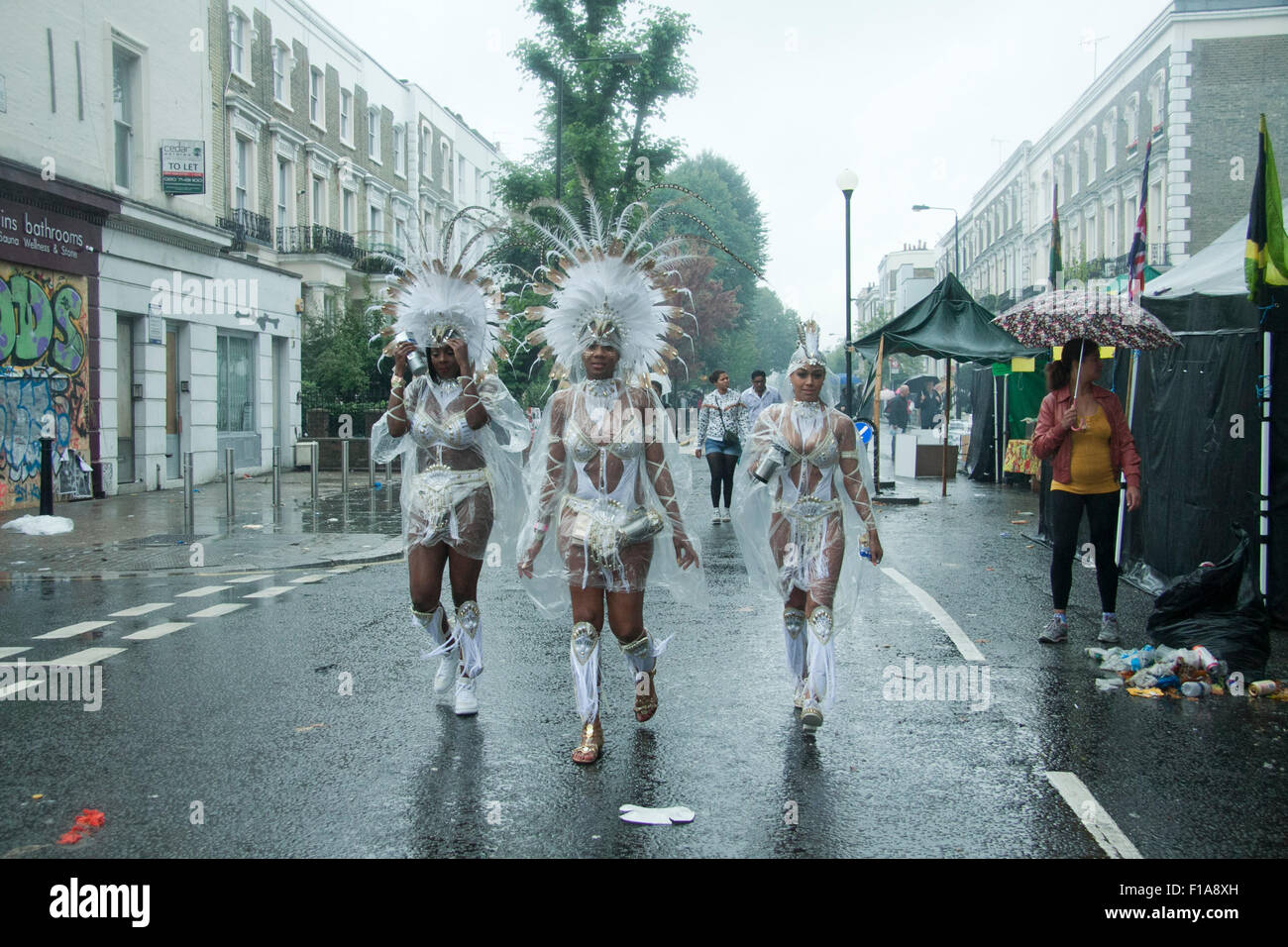 Notting hill carnival rain hi-res stock photography and images - Alamy