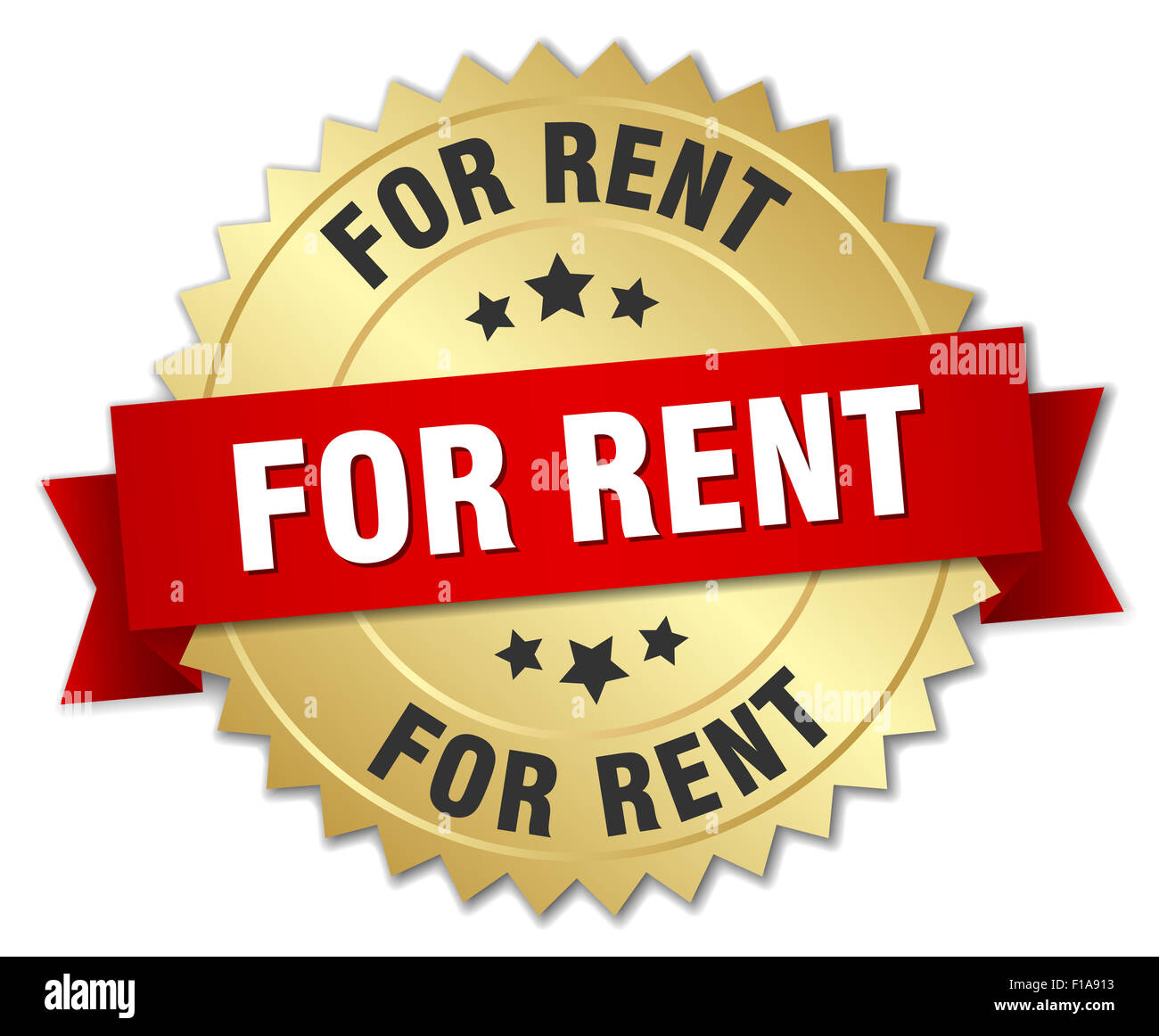 Rent red ribbon label hi-res stock photography and images - Alamy