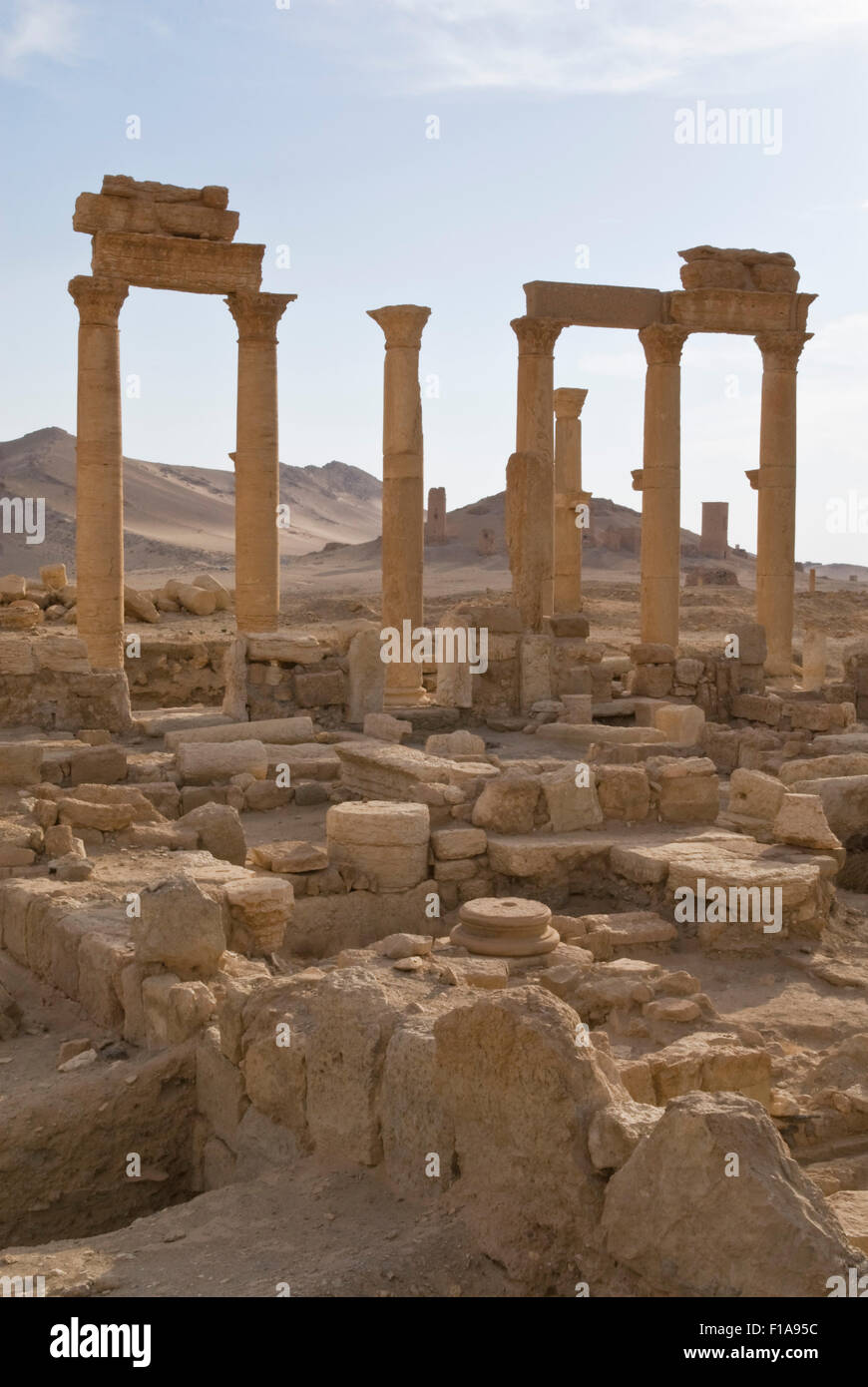 Palmyra, Syria - 2nd Century Roman ruins. UNESCO World Heritage Site ...