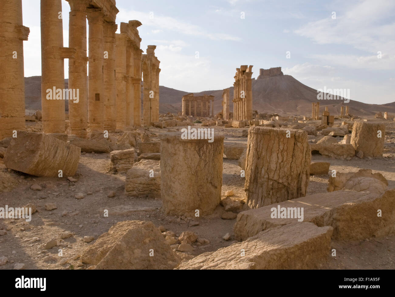 Palmyra, Syria - 2nd Century Roman ruins. UNESCO World Heritage Site ...