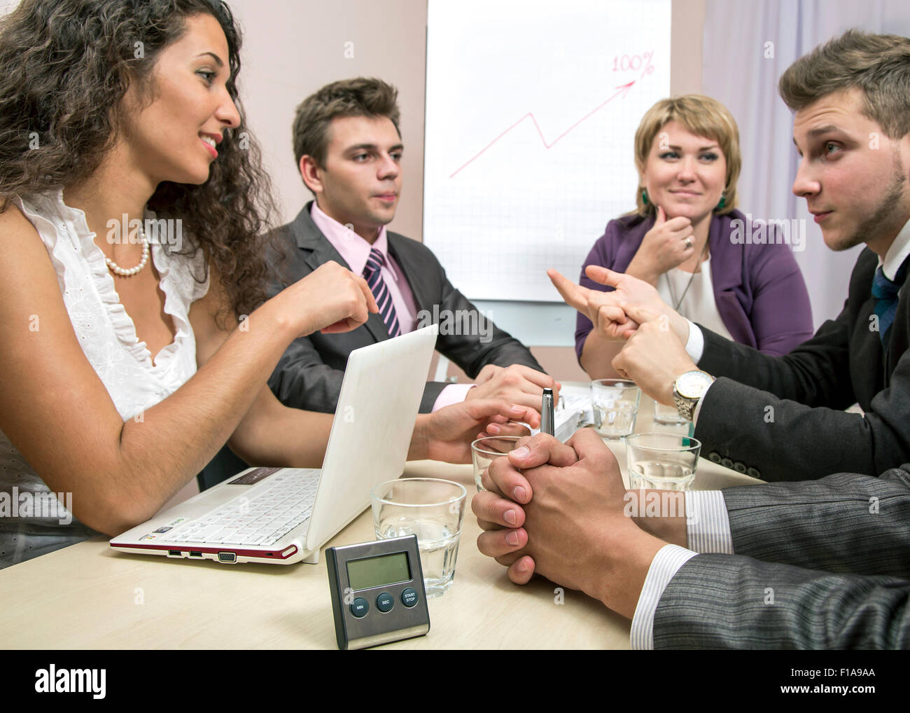 Brainstorming business team Stock Photo - Alamy