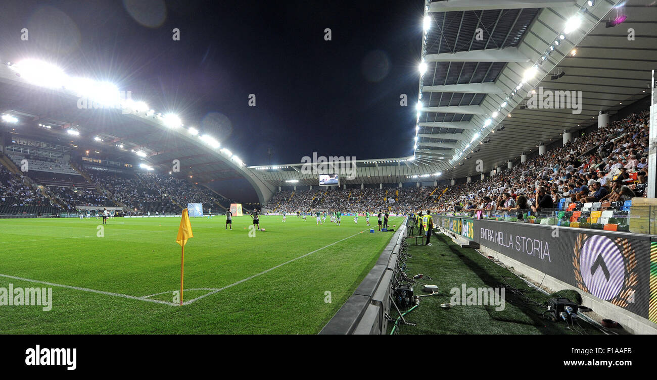 Udine, Italy. 30th August, 2015. General view of the new Friuli Stadium ...
