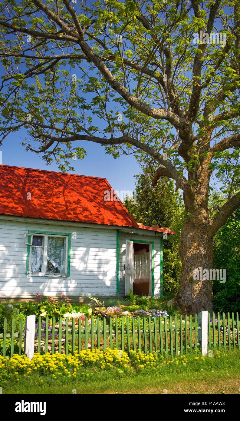 Old house at springtime Stock Photo - Alamy