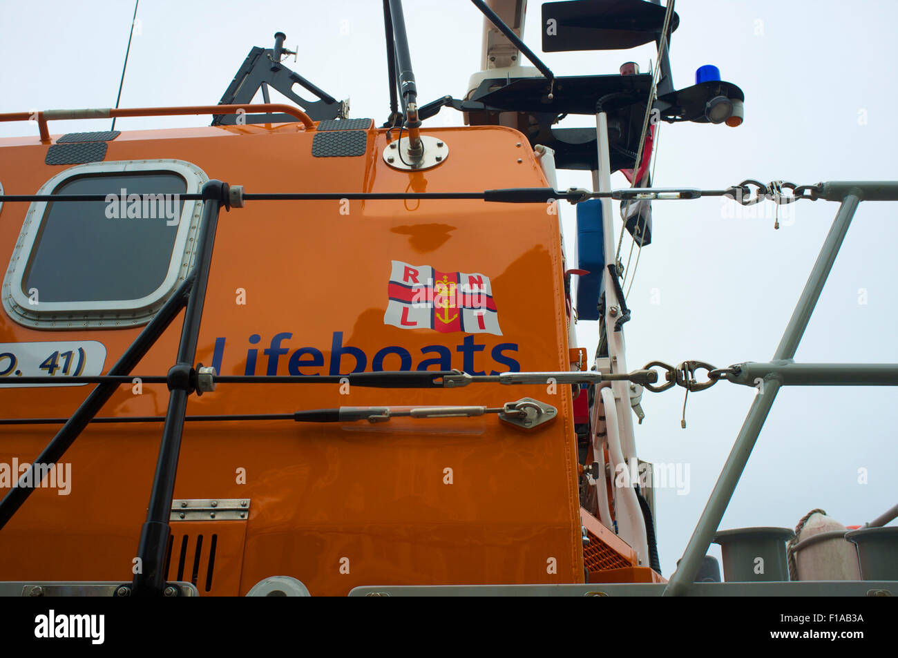 RNLI lifeboat detail Stock Photo - Alamy