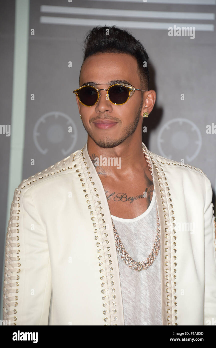 Los Angeles, California, USA. 30th Aug, 2015. Race car driver Lewis ...