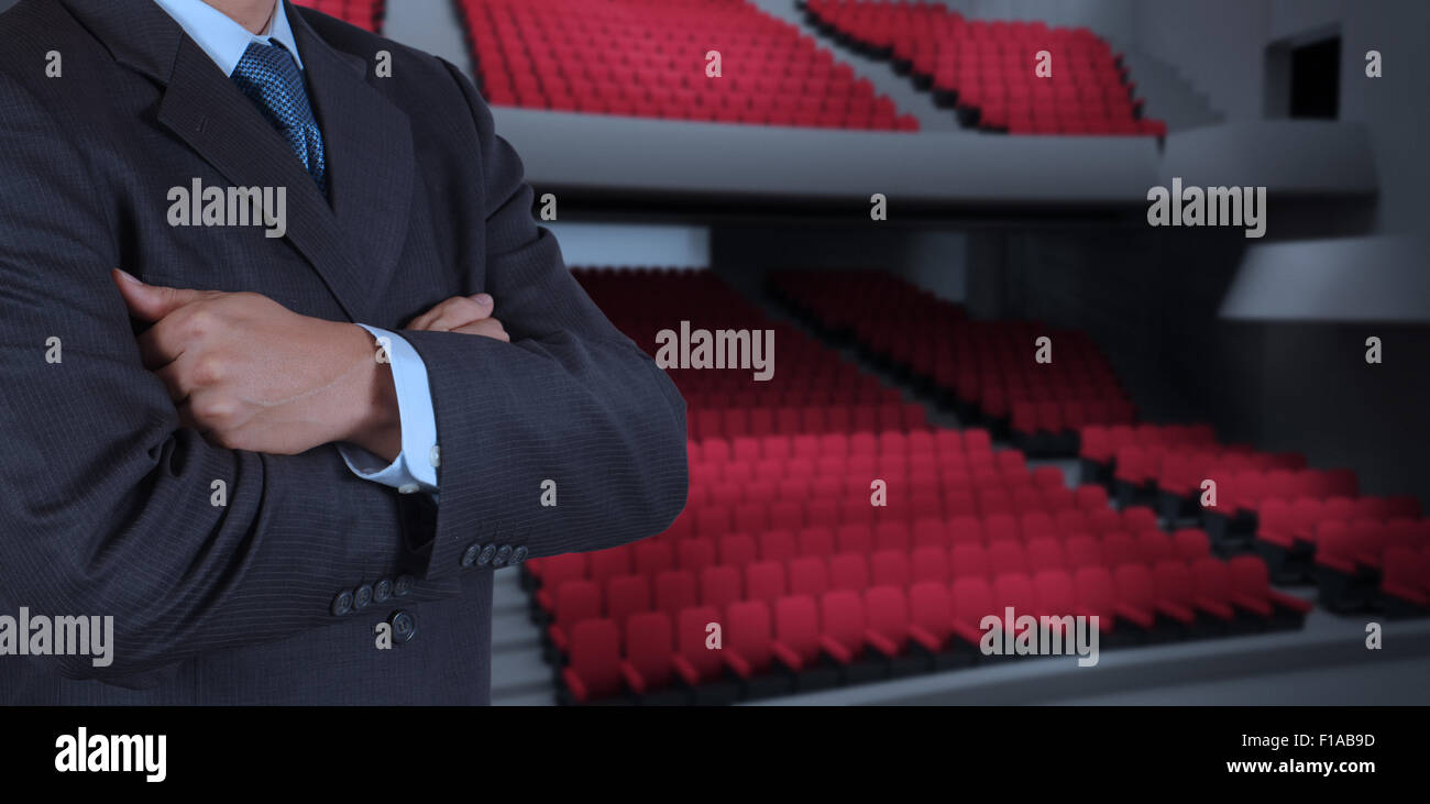 success businessman as theater manager as concept Stock Photo - Alamy